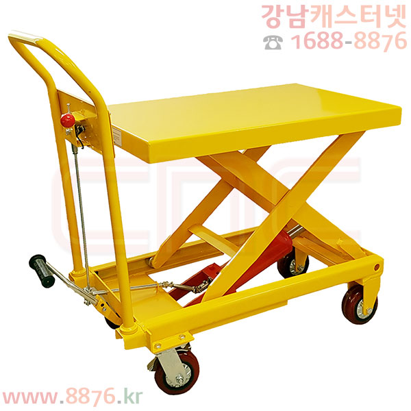 테이블리프트 이동식 족동 1단 500㎏용 A (품번 C-2742) - 강남캐스터넷 8876.kr